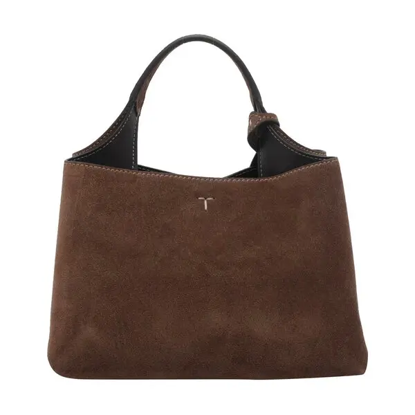 TOD'S Micro Leather Handbag With T Timeless Charm