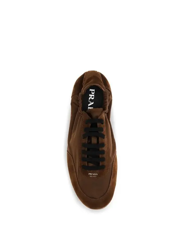 Prada Collapse Sneakers In Re-nylon And Suede