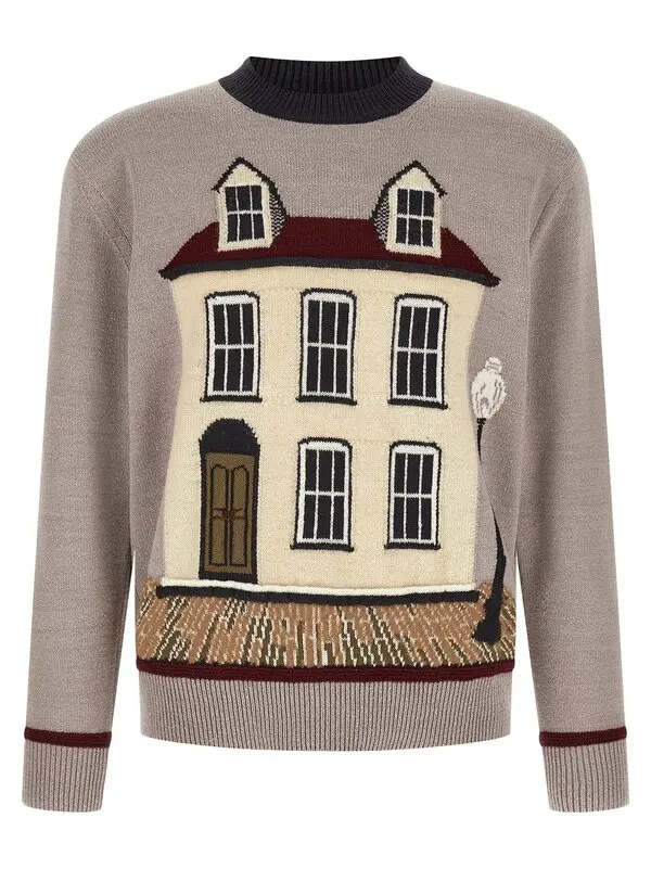 Junya Watanabe Jacquard Sweater - Gray