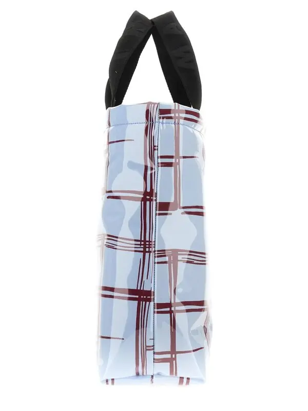 Marni Coated Canvas Tote Bag - Blue