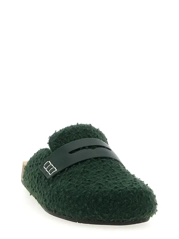 JW Anderson J.w.anderson 'felt Loafer' Mules - Green
