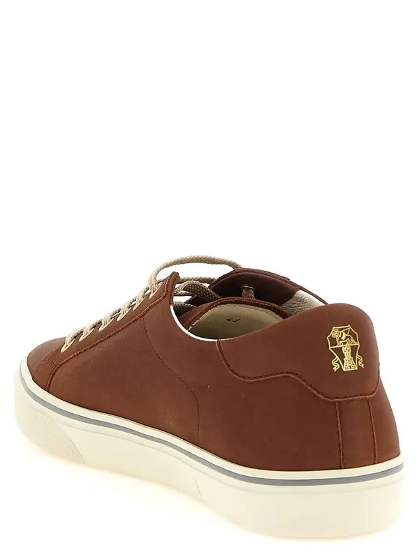 Brunello Cucinelli Calf Leather Sneakers