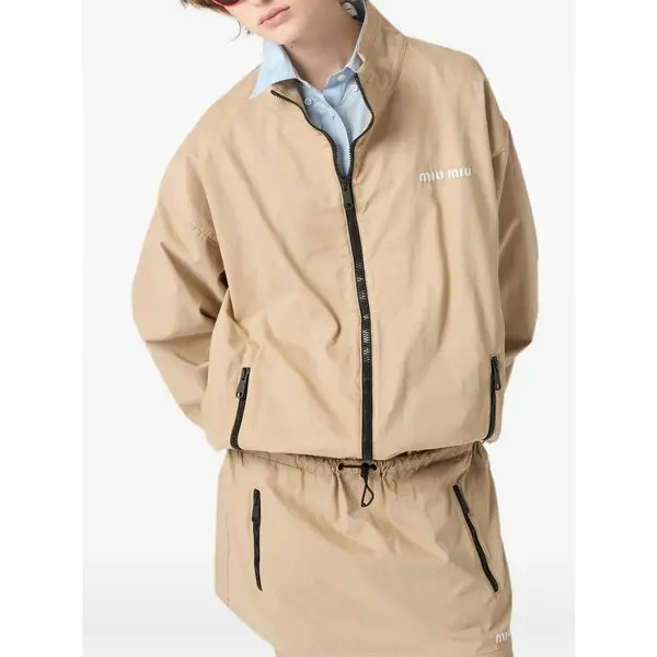 Miu Miu Neutrals Jackets Bomber Jackets