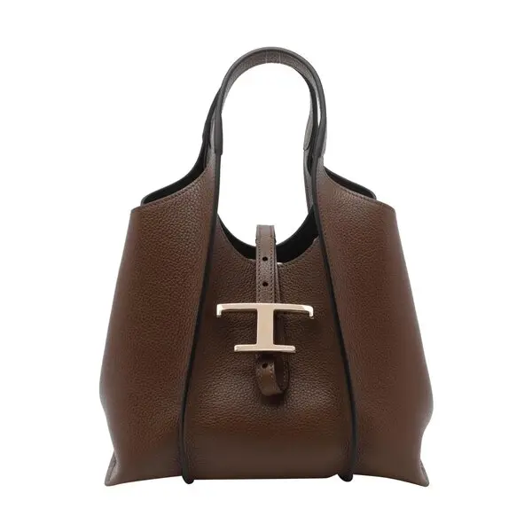 TOD'S Mini T Timeless Shopping Bag - Brown