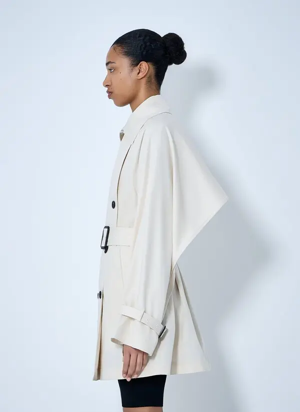 TOTEME Double-breasted Cotton Trench Coat - Multicolor