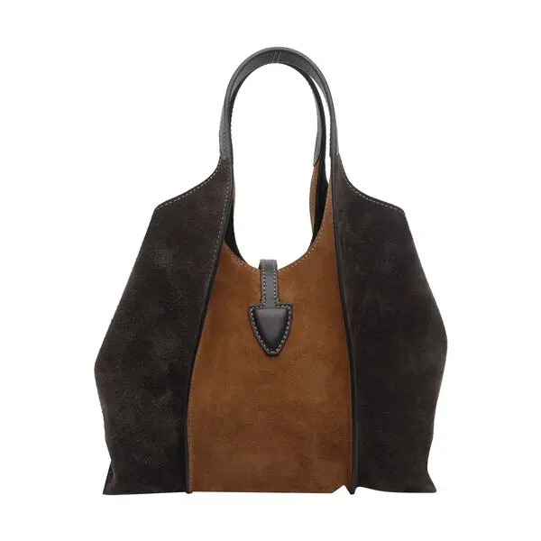 TOD'S Mini Suede T Timeless Shopping Bag