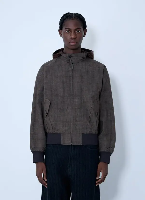 Prada Hooded Wool Jacket