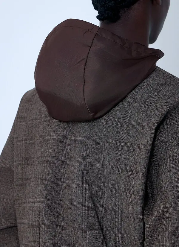 Prada Hooded Wool Jacket