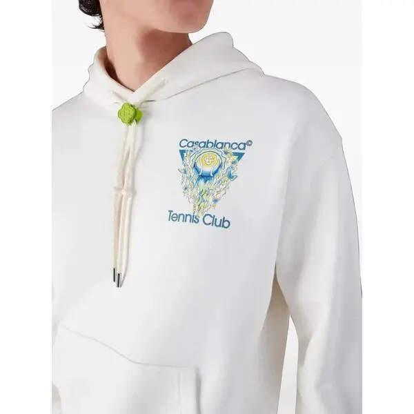 Casablanca Graphic Print Hoodie - White