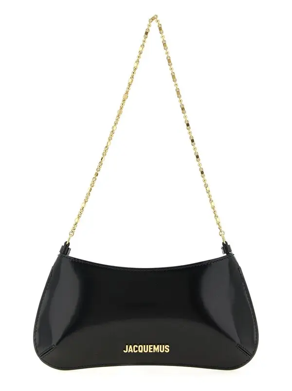 Jacquemus Le Petit Bisou Chaîne' Shoulder Bag - Black