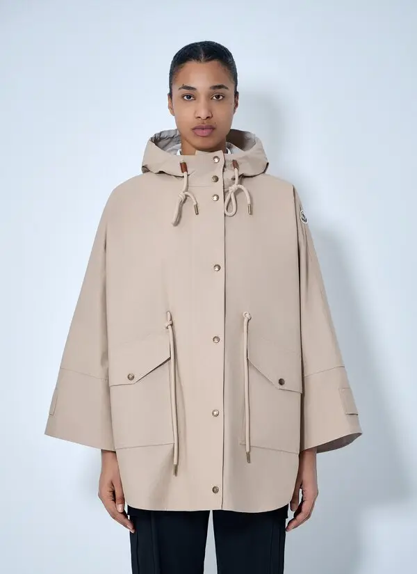 Moncler Brunnera Long Parka - Cream