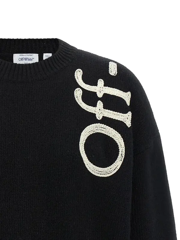 Off-White Vertical Bookish' Sweater - Multicolor