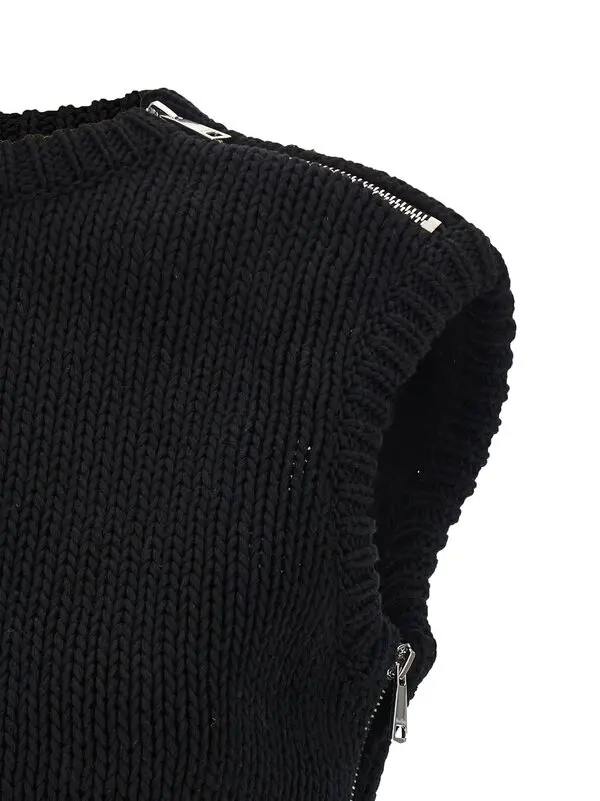 Max Mara Mxsvolto Cropped Sweater - Black