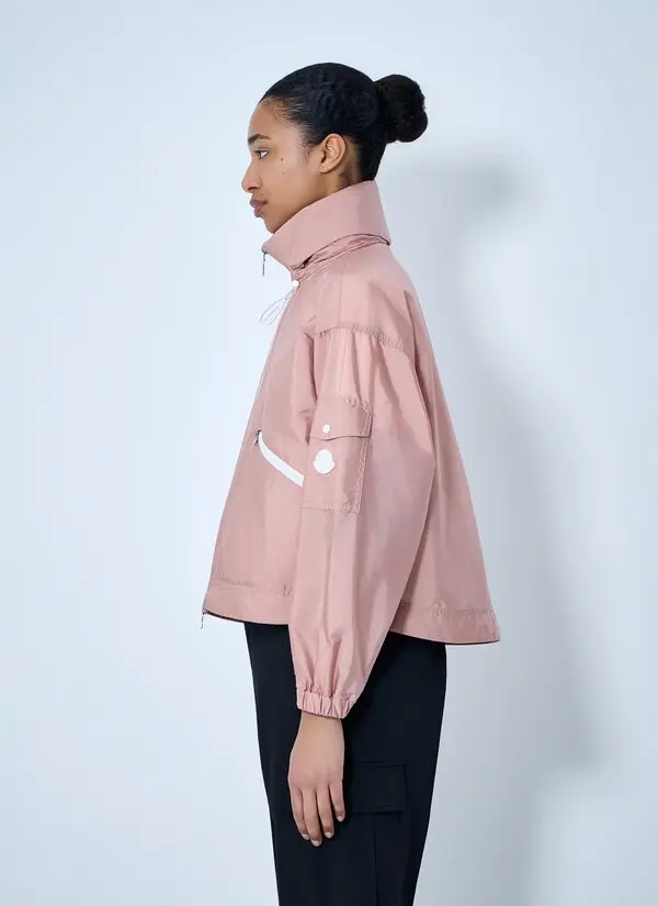Moncler Marmacy Hooded Rain Jacket - Pink