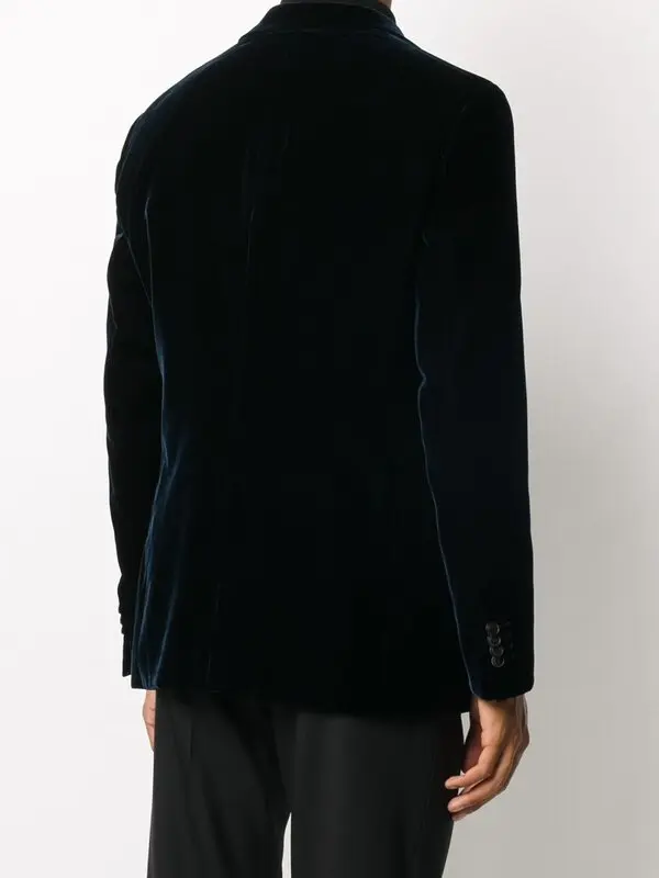 Giorgio Armani Velvet Single-breasted Blazer Jacket
