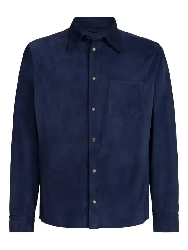 Brunello Cucinelli Pocket Shirt - Blue