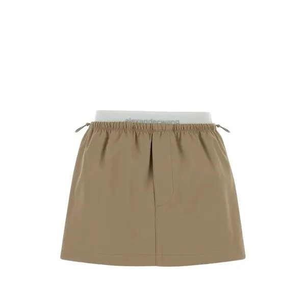 Alexander Wang Cotton A-line Mini Skirt