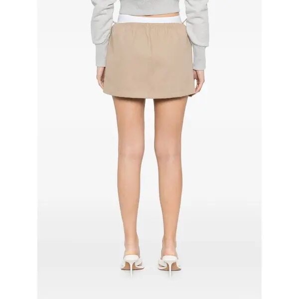 Alexander Wang Cotton A-line Mini Skirt