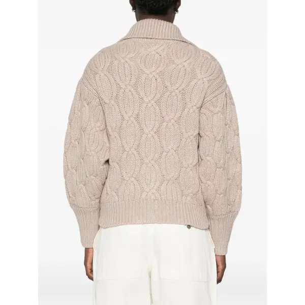 Brunello Cucinelli Neutrals Knitwear Cardigans