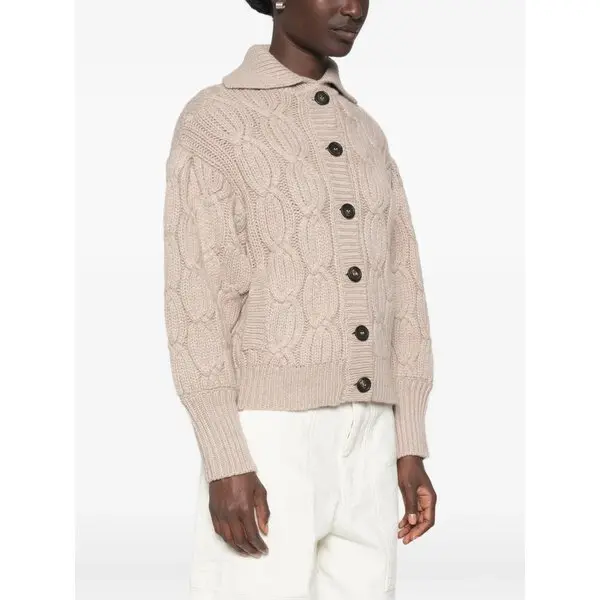 Brunello Cucinelli Neutrals Knitwear Cardigans