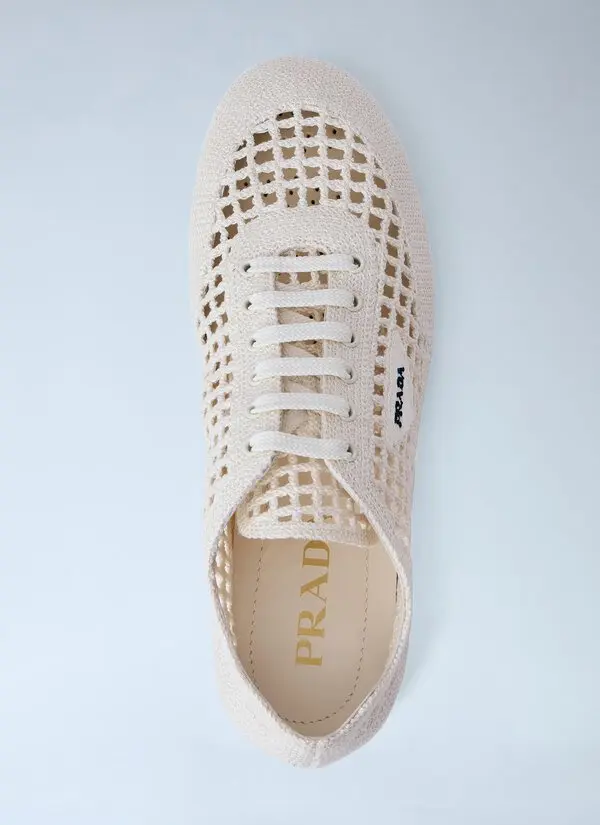 Prada Collapse Crochet Sneakers