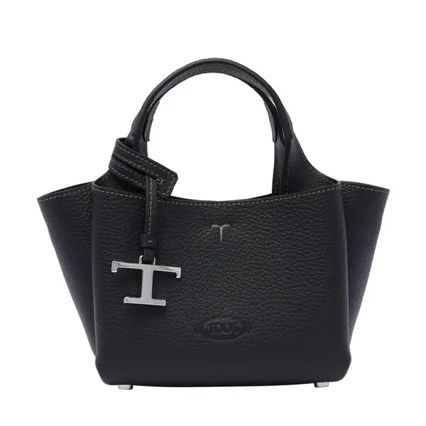 TOD'S Micro Leather Handbag - Black