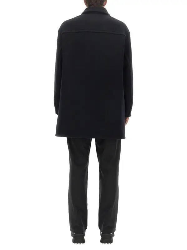 JIL SANDER Wool Coat - Black