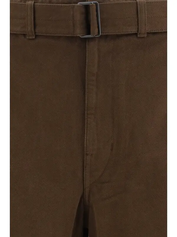 LEMAIRE Heavy Dyed Twill Belted Pants