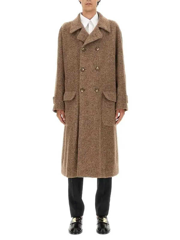 Dolce & Gabbana Double-breasted Coat - Brown
