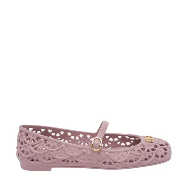 Valentino Garavani Scallops Motif Ondette Flats - Pink