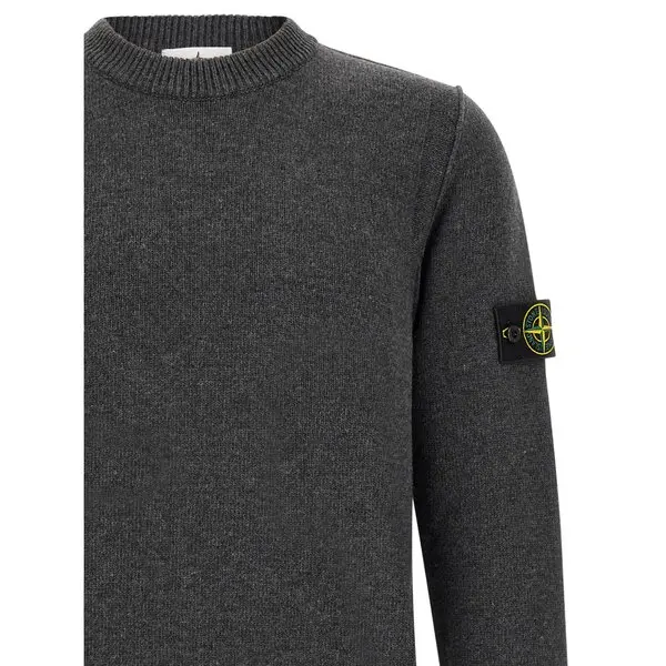 Stone Island Knit Pullover Jumper - Gray