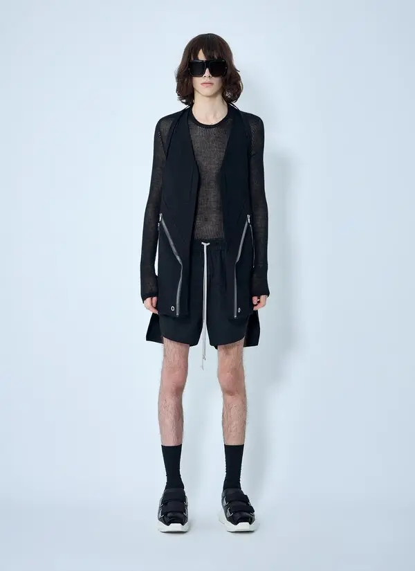 Rick Owens Asymmetric Zip Detail Vest
