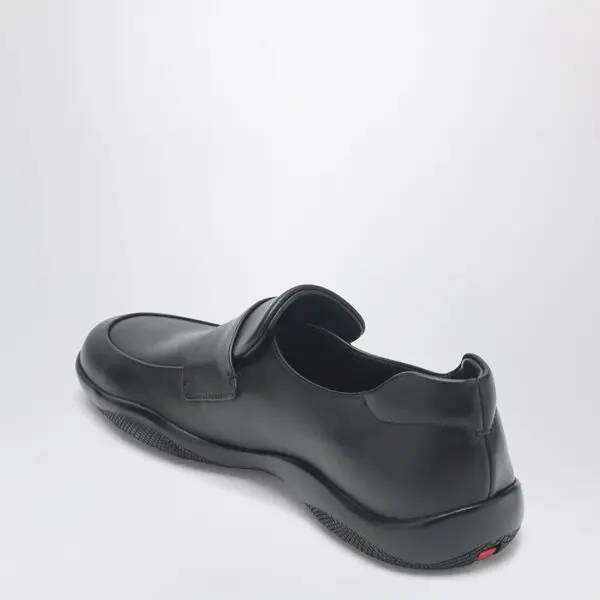 Prada Leather Toblach Loafers - Black