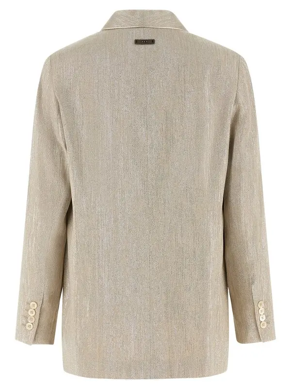 Peserico Lamé Thread Blazer