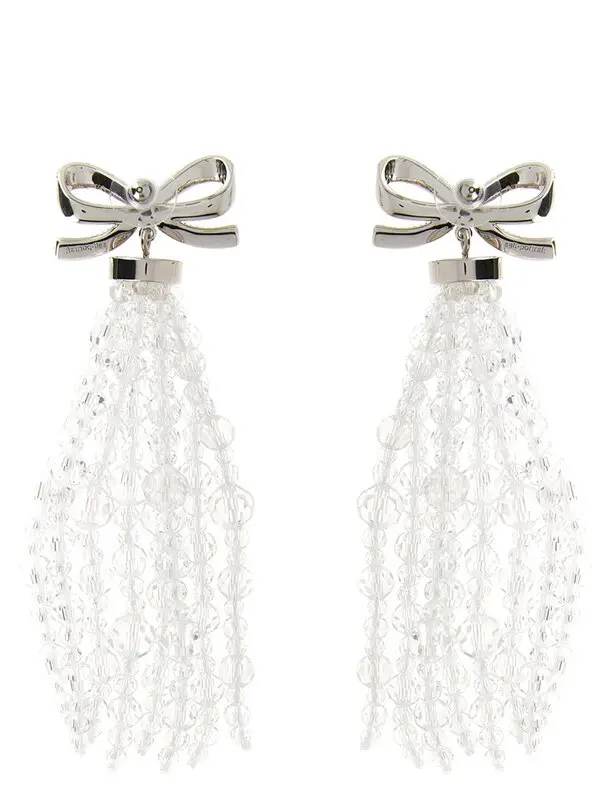 SELF-PORTRAIT Bow Beaded Waterfall' Earrings