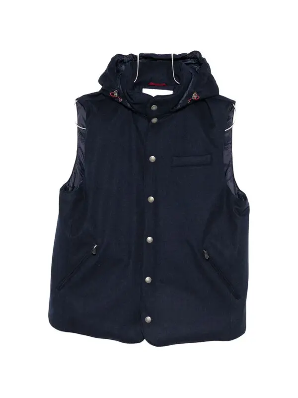 Brunello Cucinelli Wool Padded Vest - Multicolor