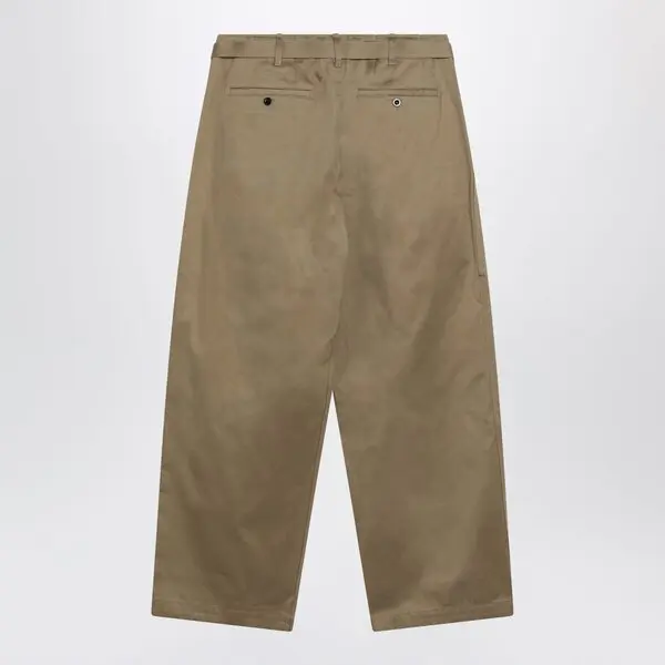 Sacai Cotton Twill Trousers - Cream