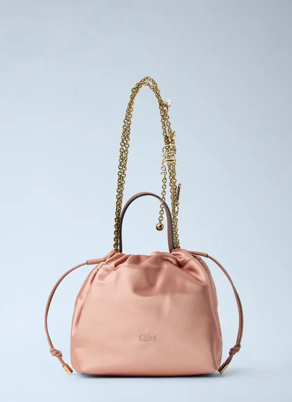 Chloé Drawstring Chain Icons Handle Bag