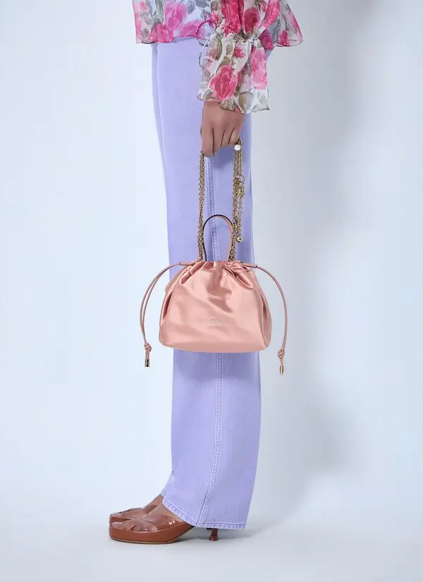 Chloé Drawstring Chain Icons Handle Bag
