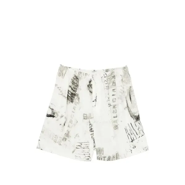 Balenciaga Grey Shorts Track & Running Shorts - Gray