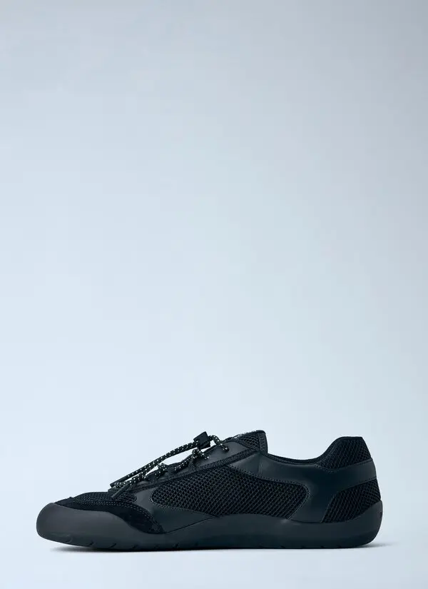 Prada Speedrock Mesh Panel Sneakers - Black