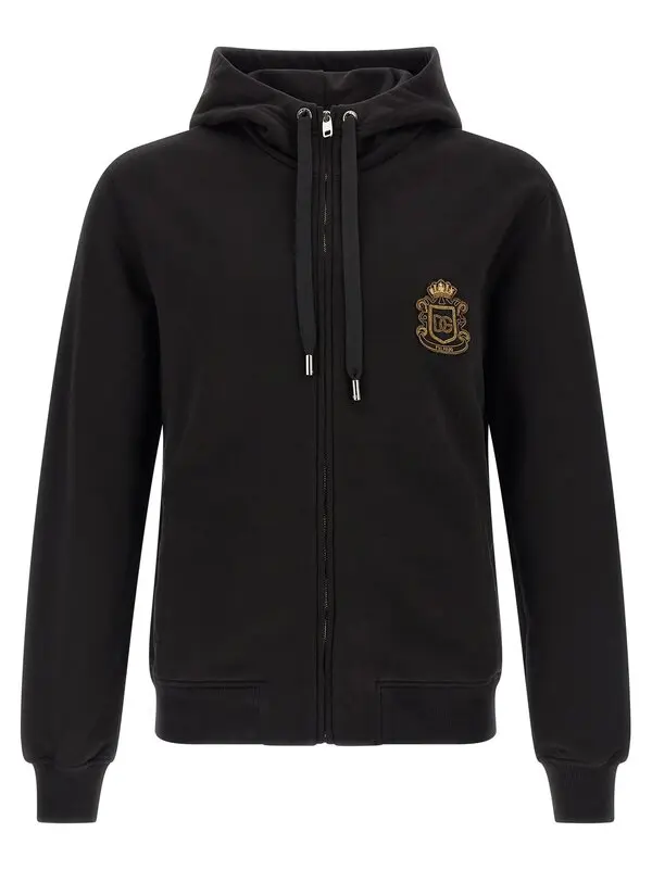 Dolce & Gabbana Coat Of Arms Hoodie - Black