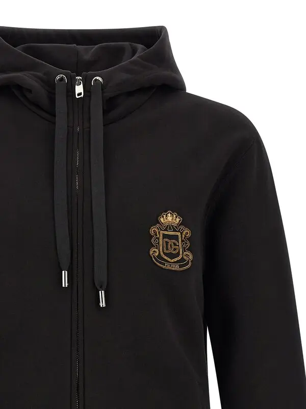 Dolce & Gabbana Coat Of Arms Hoodie - Black