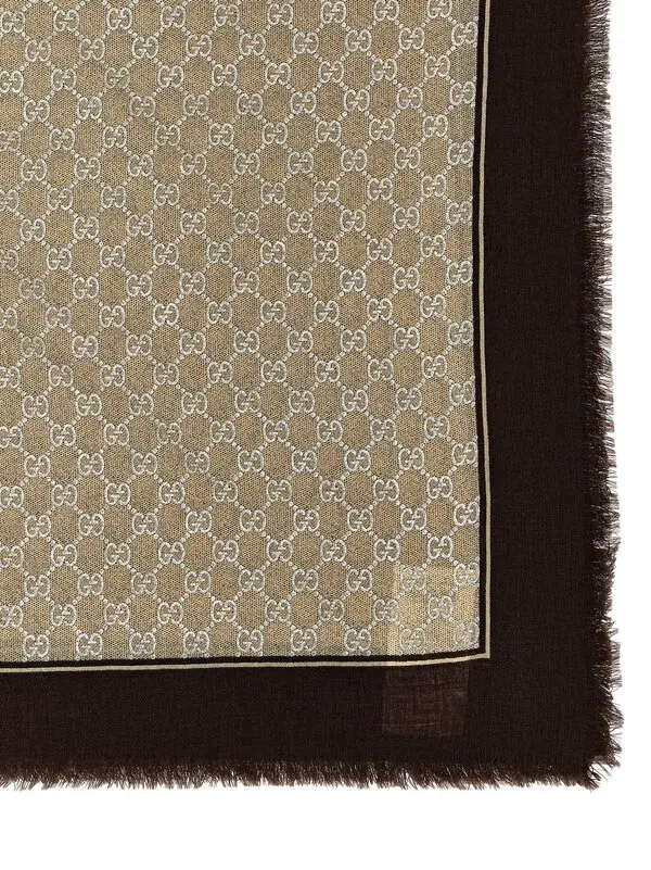 Gucci Gg Lamé Scarf