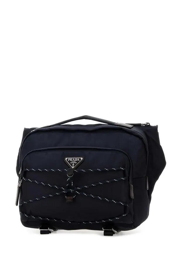 Prada Dark Re-nylon Speedrock Belt Bag