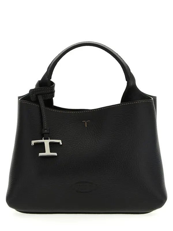 TOD'S Micro Leather Handbag - Black