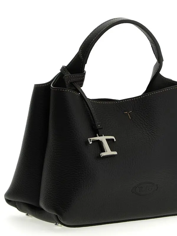 TOD'S Micro Leather Handbag - Black