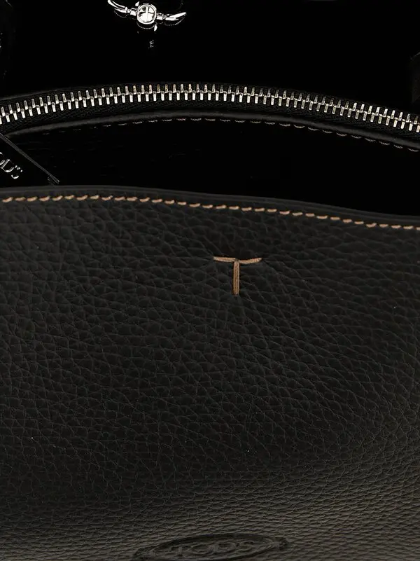 TOD'S Micro Leather Handbag - Black