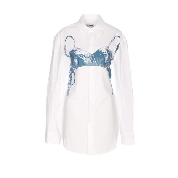 JEAN PAUL GAULTIER Scanned Bra Shirt - White