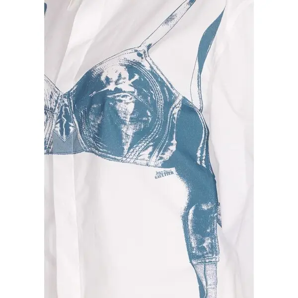 JEAN PAUL GAULTIER Scanned Bra Shirt - White